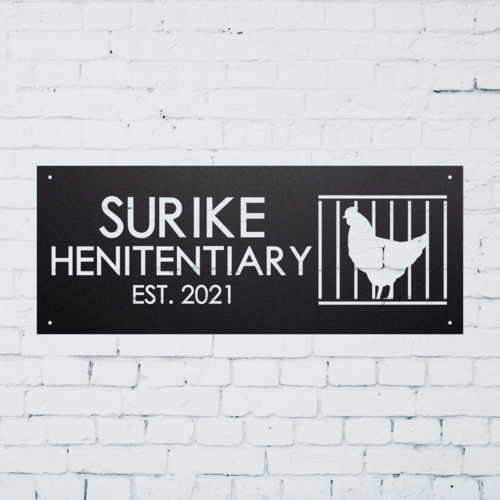 Chicken Coop Sign - Henitentiary – Top Notch Ironworks