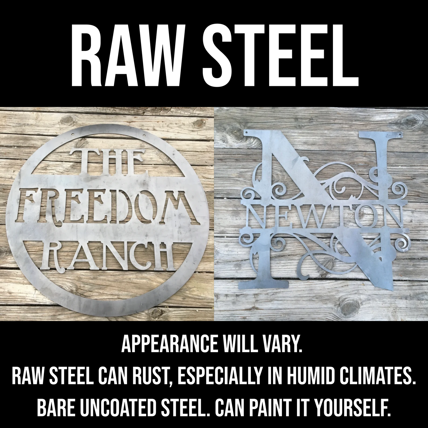 Top Notch Ironworks | Personalized Metal Signs, Custom Signs